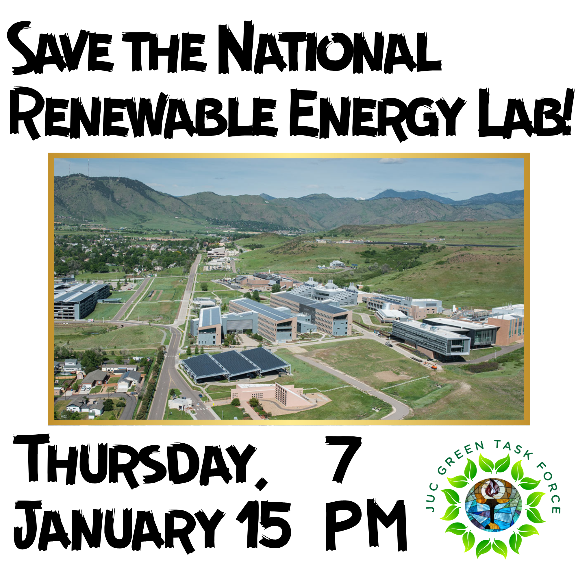Save the National Renewable Energy Lab! - Jefferson Unitarian Church