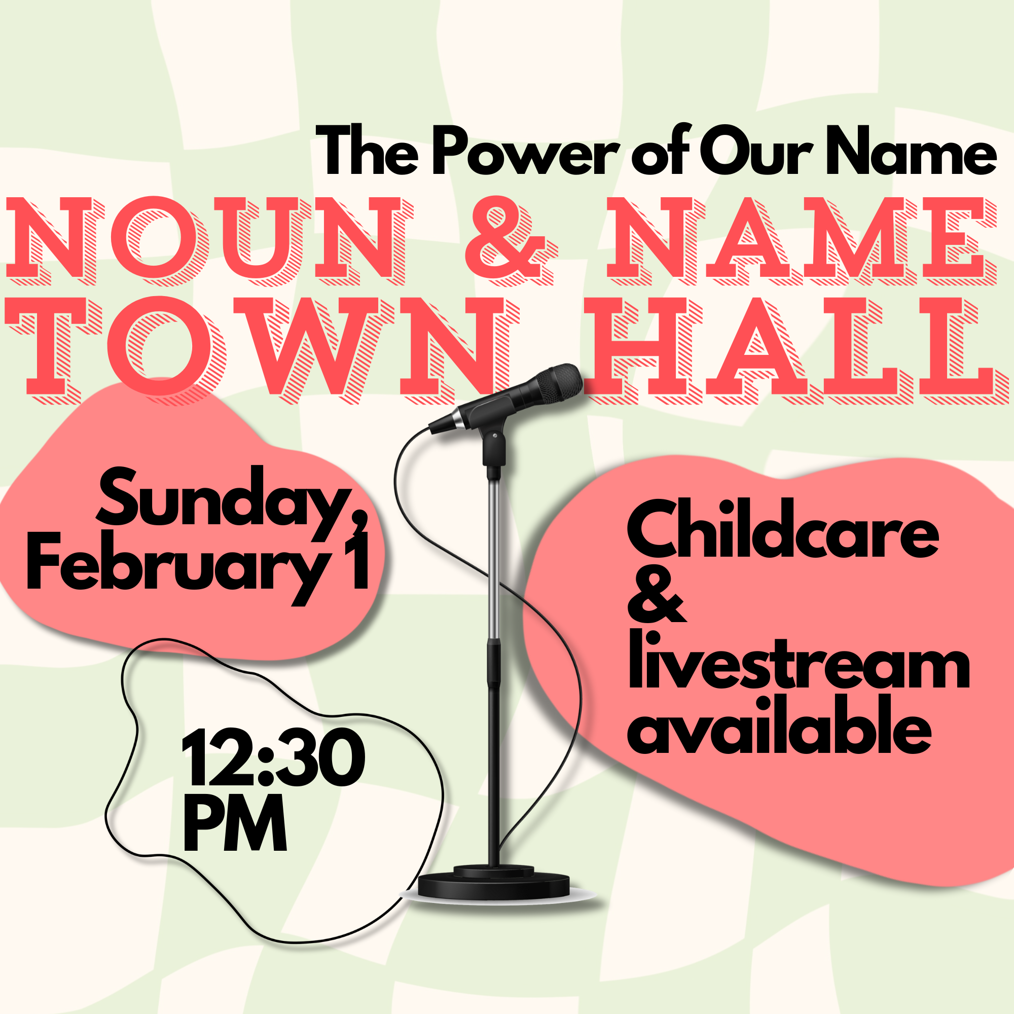 Noun & Name Town Hall - Jefferson Unitarian Church